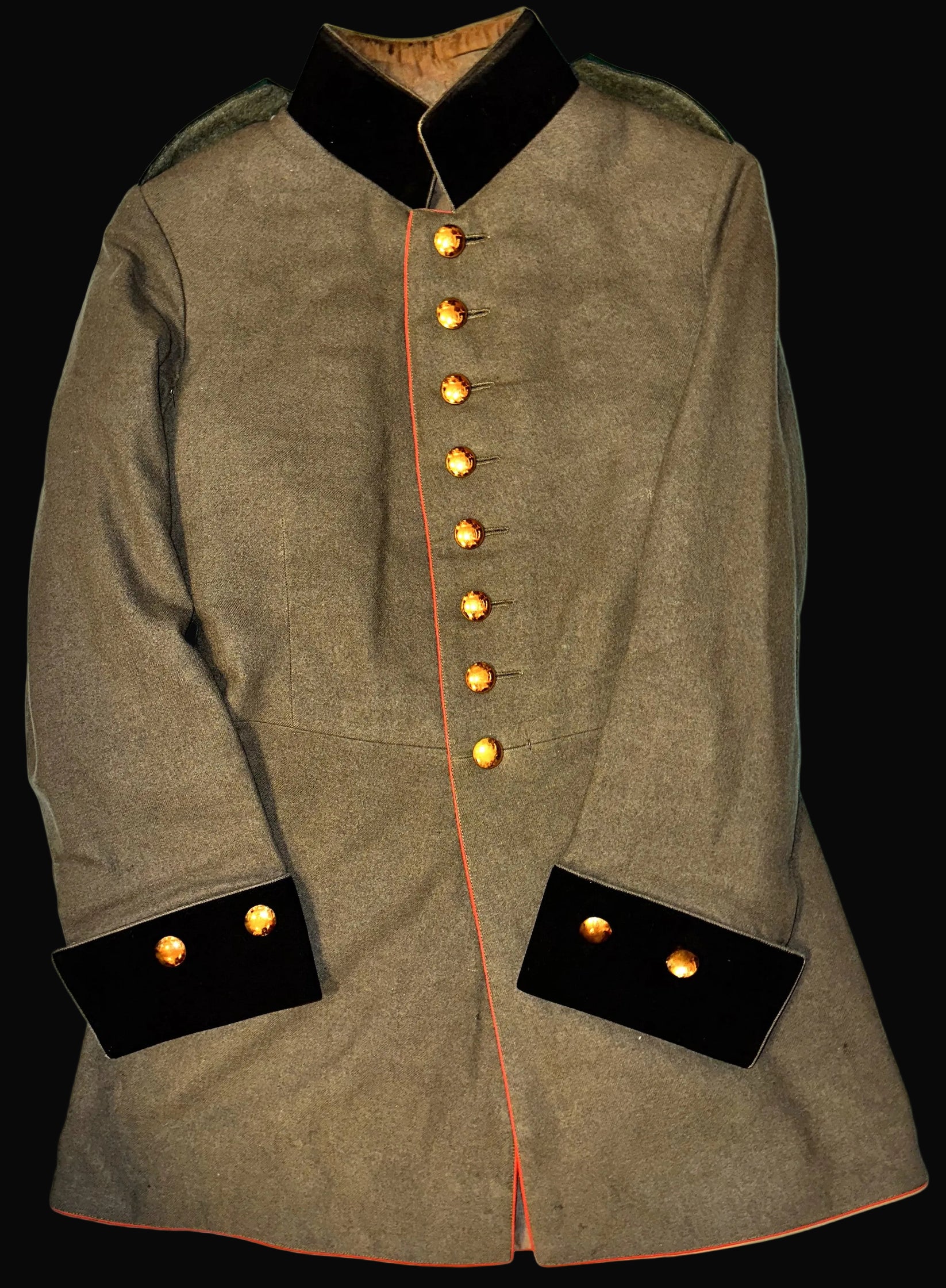 Saxon Enlisted Man's Feldgrau Tunic - Feldartillerie Nr 32, M-1915 Fri ...